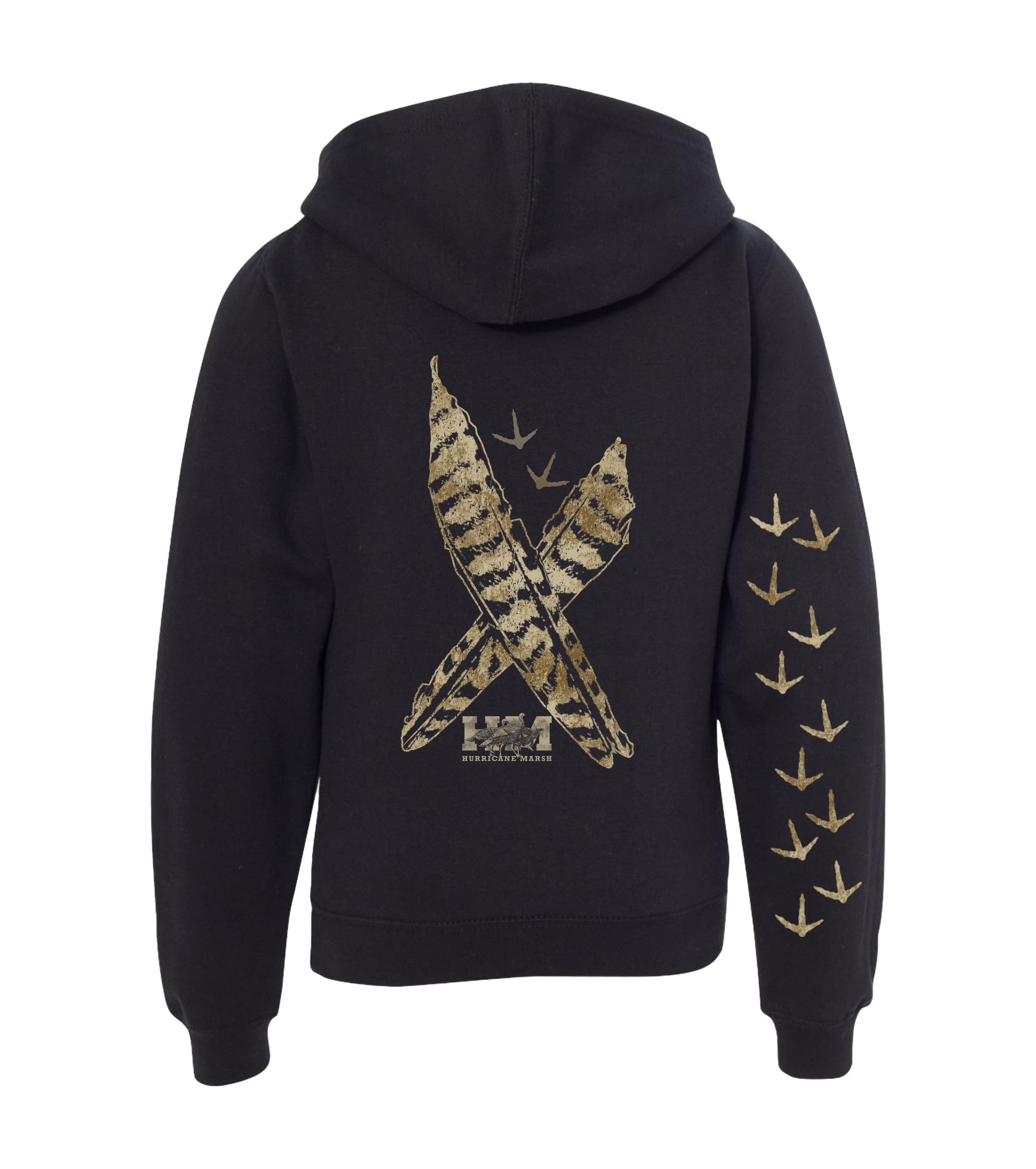 Youth - Tres Pavos Cotton Hoodie - Black – Hurricane Marsh Outfitters